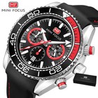 MINI FOCUS Men Watch Multifunction Sport Wrist Watches Silicone Strap ...