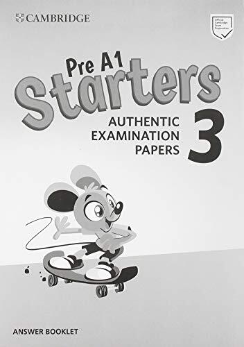 Pre A1 Starters 3 Answer Booklet (Poche) Cambridge Young Learners ...