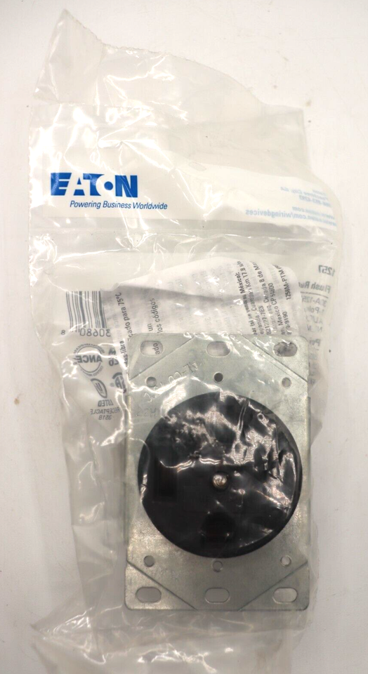 EATON dryer receptacle, Model 1257, 30A, 125/250V, 3-Pole, 4-Wire ...