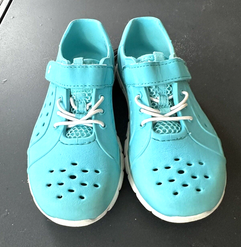 Sz 10 Toddler STRIDE RITE SURPRIZE "Delia" Girls Teal Blue Rubber Water ...