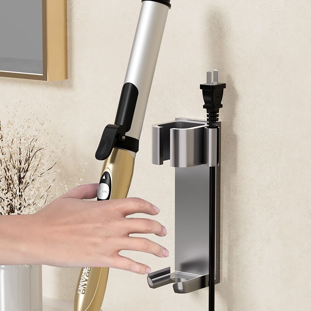 Wall Mounted Hair Straightener Holder Storage Shelf Room Organizer | eBay