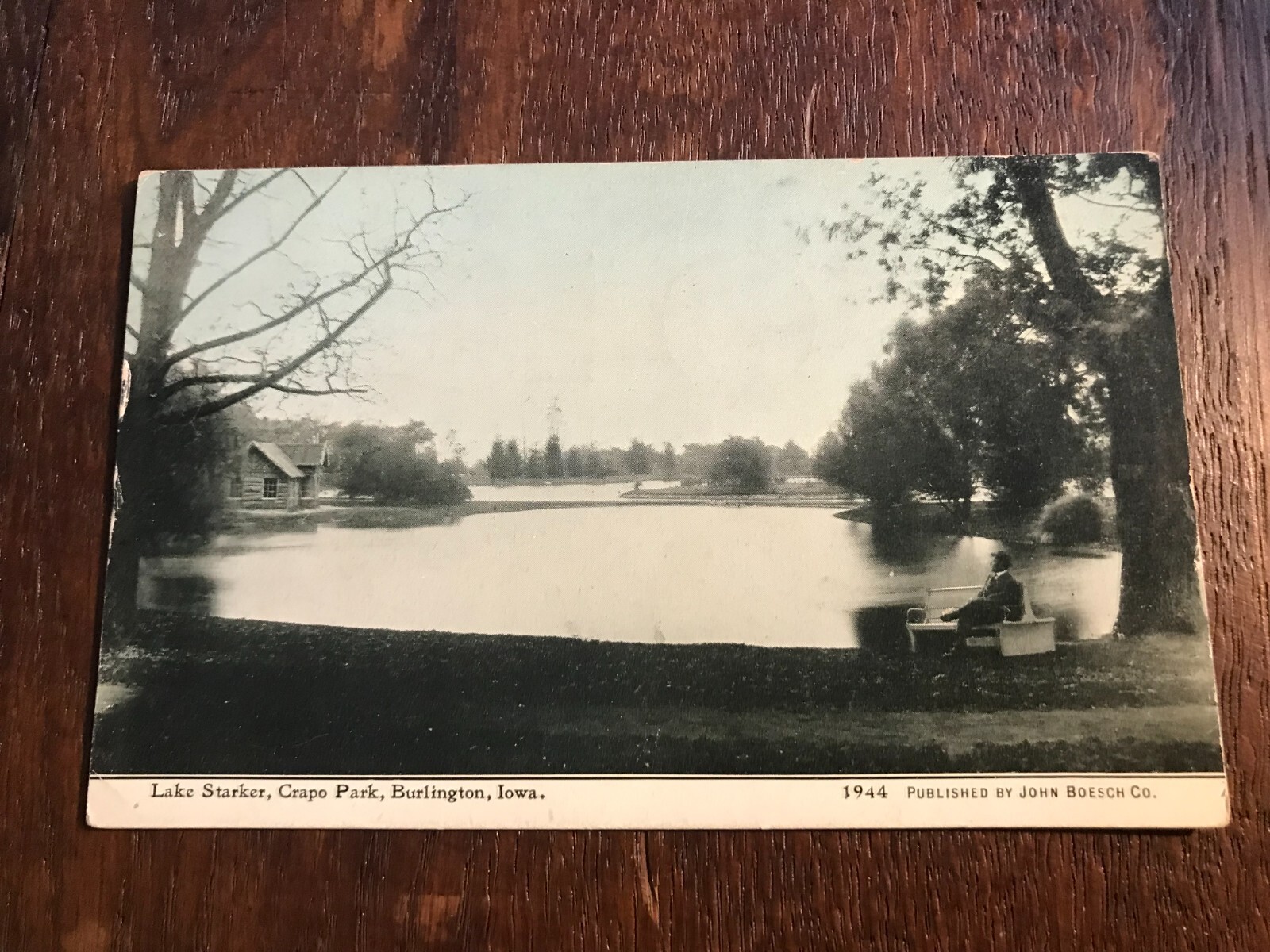 Lake Starker Crapo Park Burlington Iowa Postcard | eBay