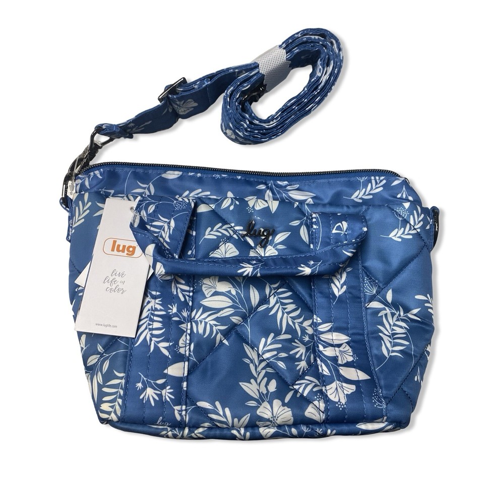 LUG Dory Mini Crossbody Bag Shoulder Nylon Flourish Blue Floral NWT ...