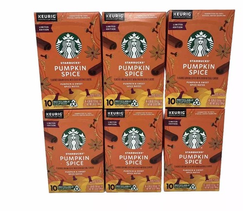 60 STARBUCKS Pumpkin Spice Keurig Coffee K-Cup Pods 60ct Best Date Jan ...