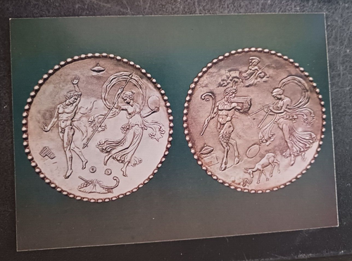 vtg postcard Platters from Mildenhall Treasure British Museum art ...
