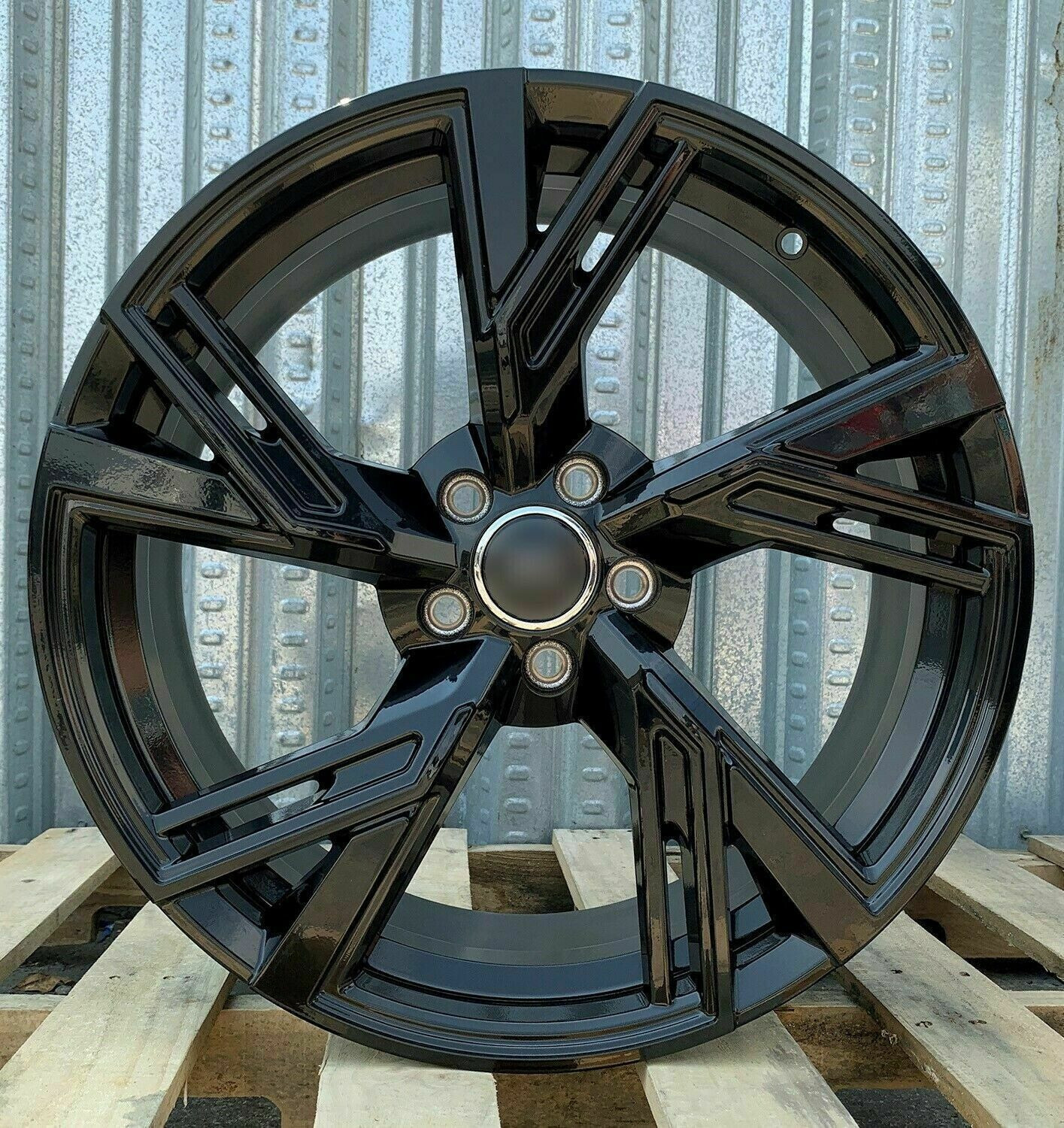 18" Black Wheels Fit Audi A4 A5 S4 S5 Q3 Q5 Passat 18x8.0 +35 5x112 ...