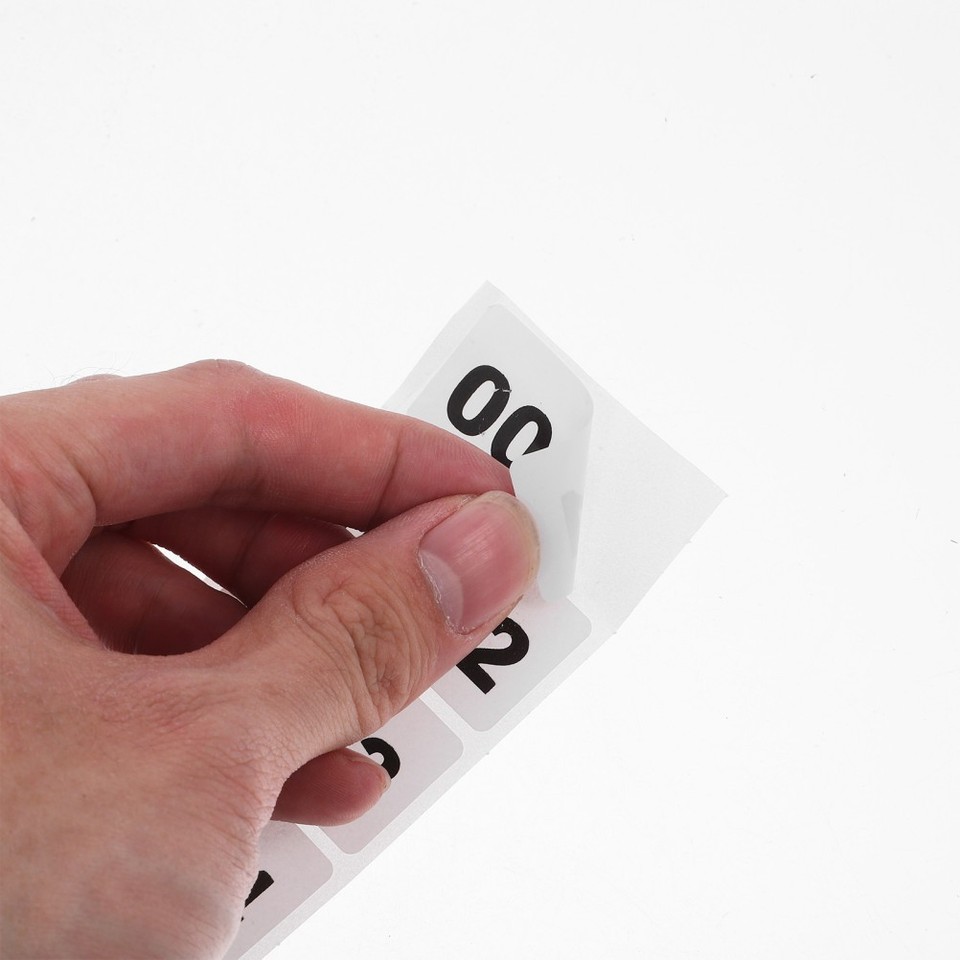 Count Inventory Numbered Stickers Roll Consecutively Labels for Clothes ...