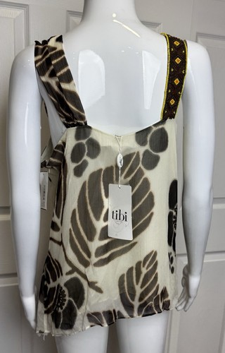 New Tubi Silk Tribal Beaded Blouse Shirt Size 6 | eBay