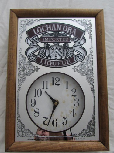 VTG Lochan Ora Imported Clock Mirror Chivas Regal Liqueurs 13" x 9 ...