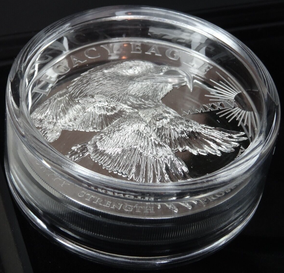 2024 Cook Islands Silver Legacy Eagle 5 Oz Proof Coin $25 Ultra High ...