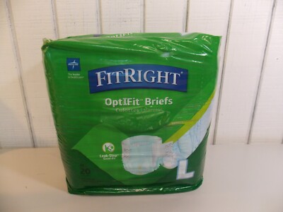FitRight OptiFit Extra Plus Incontinence Briefs with Tabs, Heavy 20 Ct ...