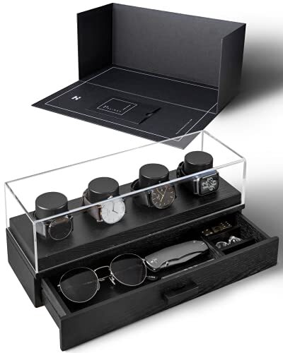 Watch Box Organizer For Men - Modern Watch Display Case and Mens ...
