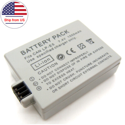 Battery For LP-E5 Canon EOS Rebel XS XSi T1i 450D DS126181 DS126231 ...