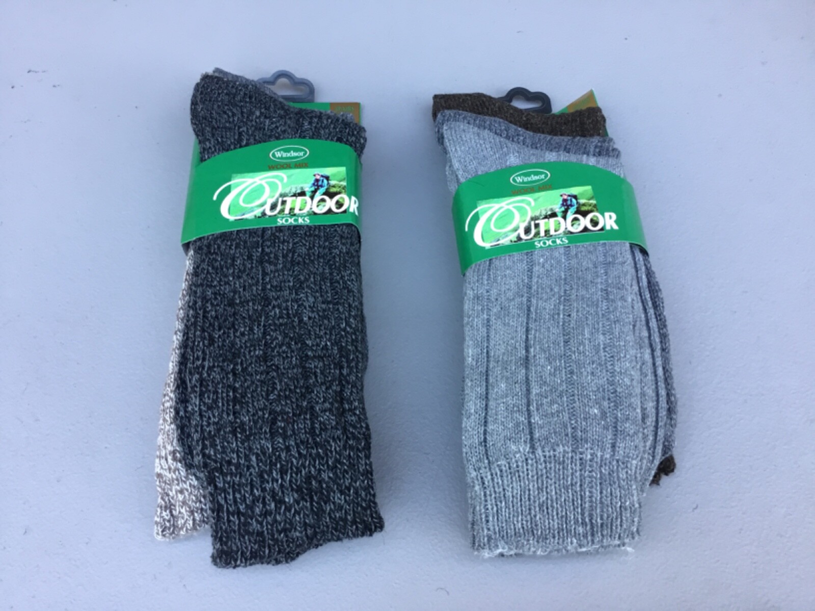 NWT Men's Windsor 55% Wool Blend Casual Rag Socks 6 Pair Size Large ...