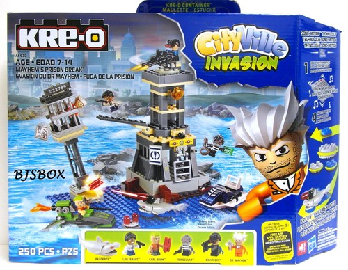 KRE-O CityVille Invasion Mayhem's Prison Break 250 Pcs A6930 Kreo Block ...