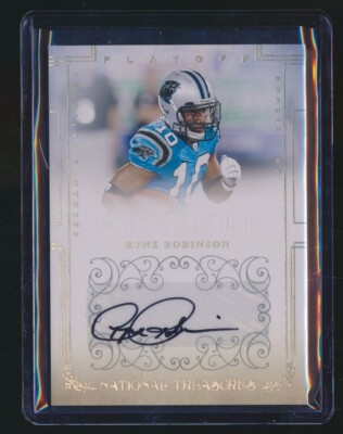 2007 NATIONAL TREASURES GOLD ROOKIE /49 AUTO RYNE ROBINSON PANTHERS | eBay