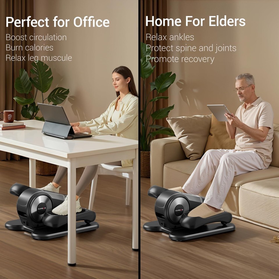 Ellipse Leg Exerciser as Seen on TV, Under Desk Elliptical Machine ...