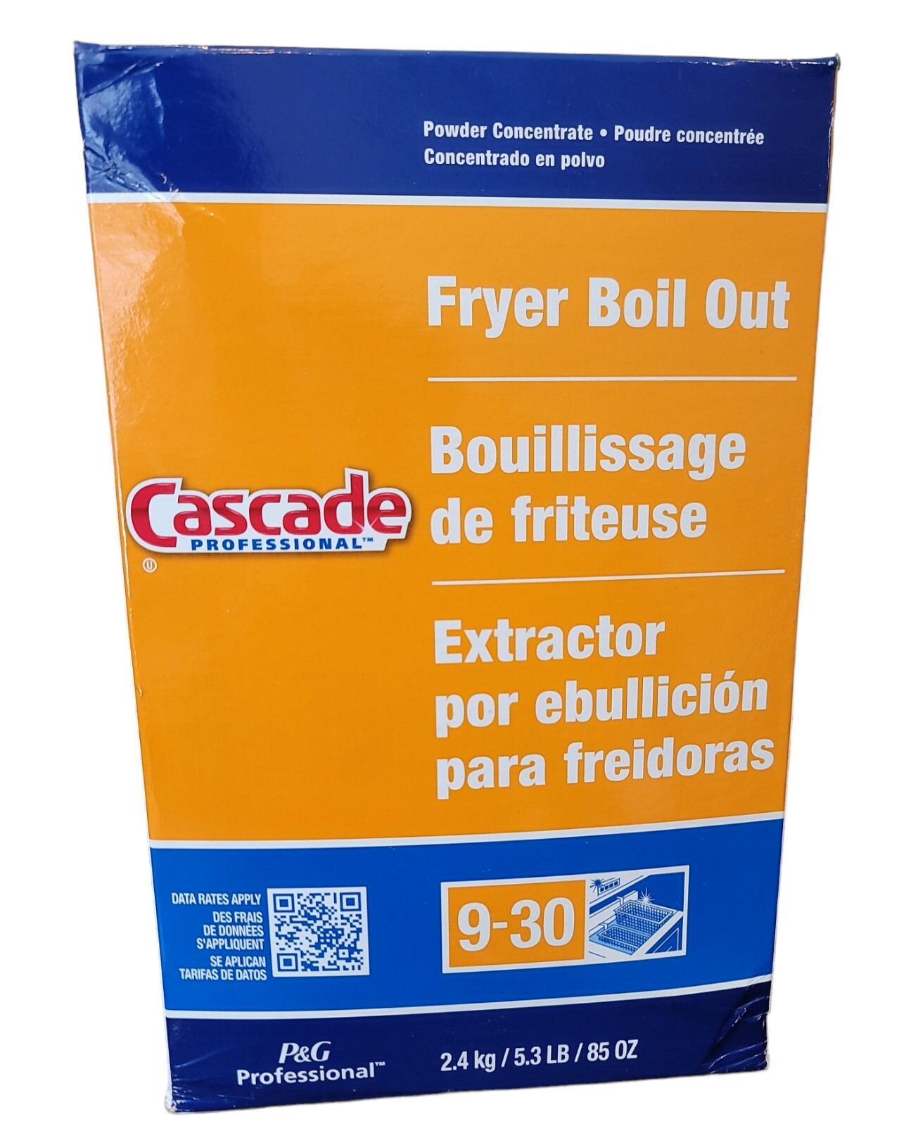 Cascade Professional Fryer Boil Out 5.3lbs 85oz P&G 9-30 Powder ...