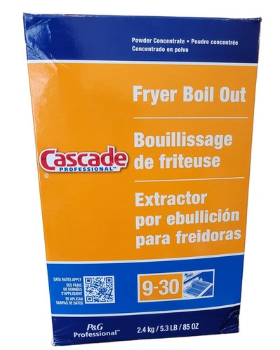 Cascade Professional Fryer Boil Out 5.3lbs 85oz P&G 9-30 Powder ...