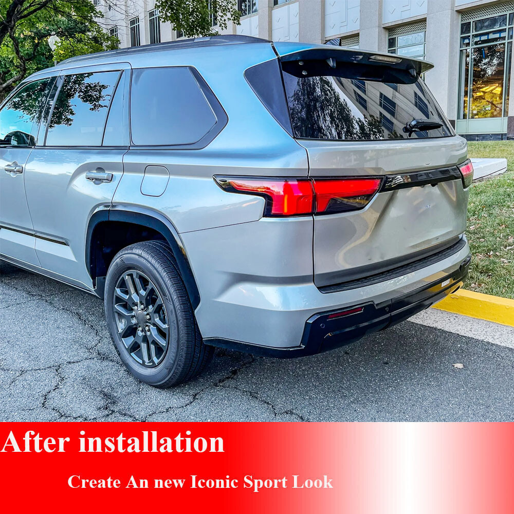 Fits 2023UP Toyota Sequoia REAL CARBON Extra Wide Rear Fender Flares ...