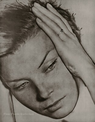 1930/75 Vintage MAN RAY Solarized Female Face Portrait Photo Engraving ...