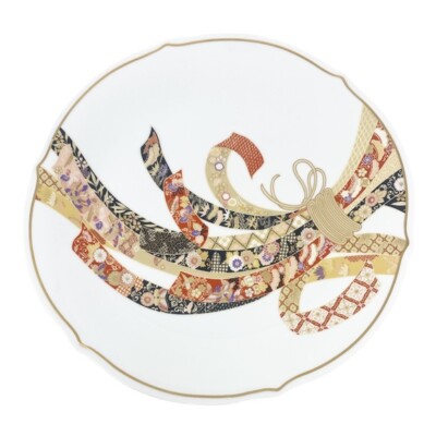Japanese Noshi Ribbon Pattern Hand Painted Novelty Collector Porcelain ...