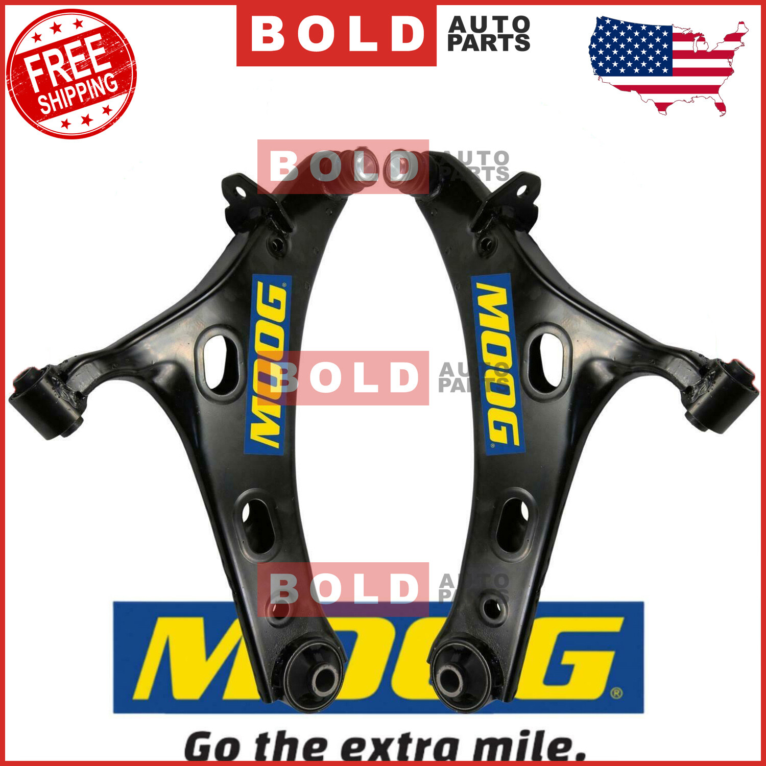 MOOG Front Lower Control Arms & Ball Joint Assembly 2PCS Set For Subaru ...