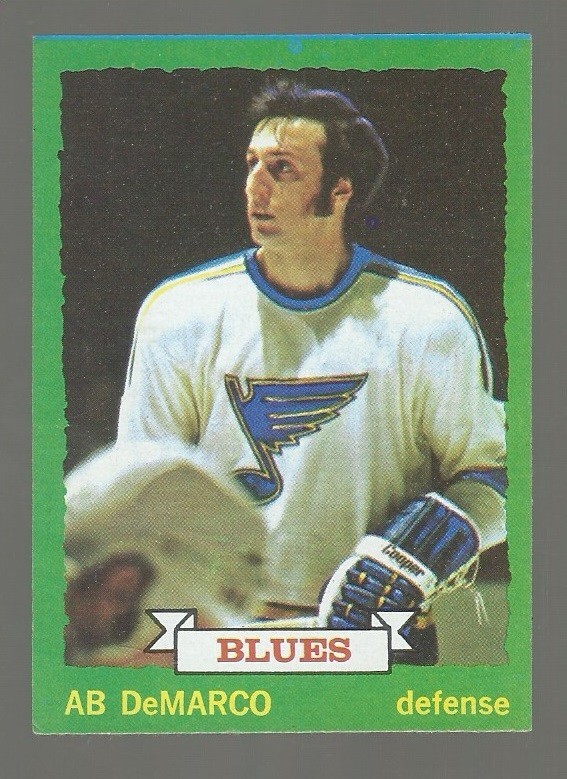 1973 TOPPS HOCKEY #118 AB DeMARCO EX/MT+ ST. LOUIS BLUES VINTAGE | eBay