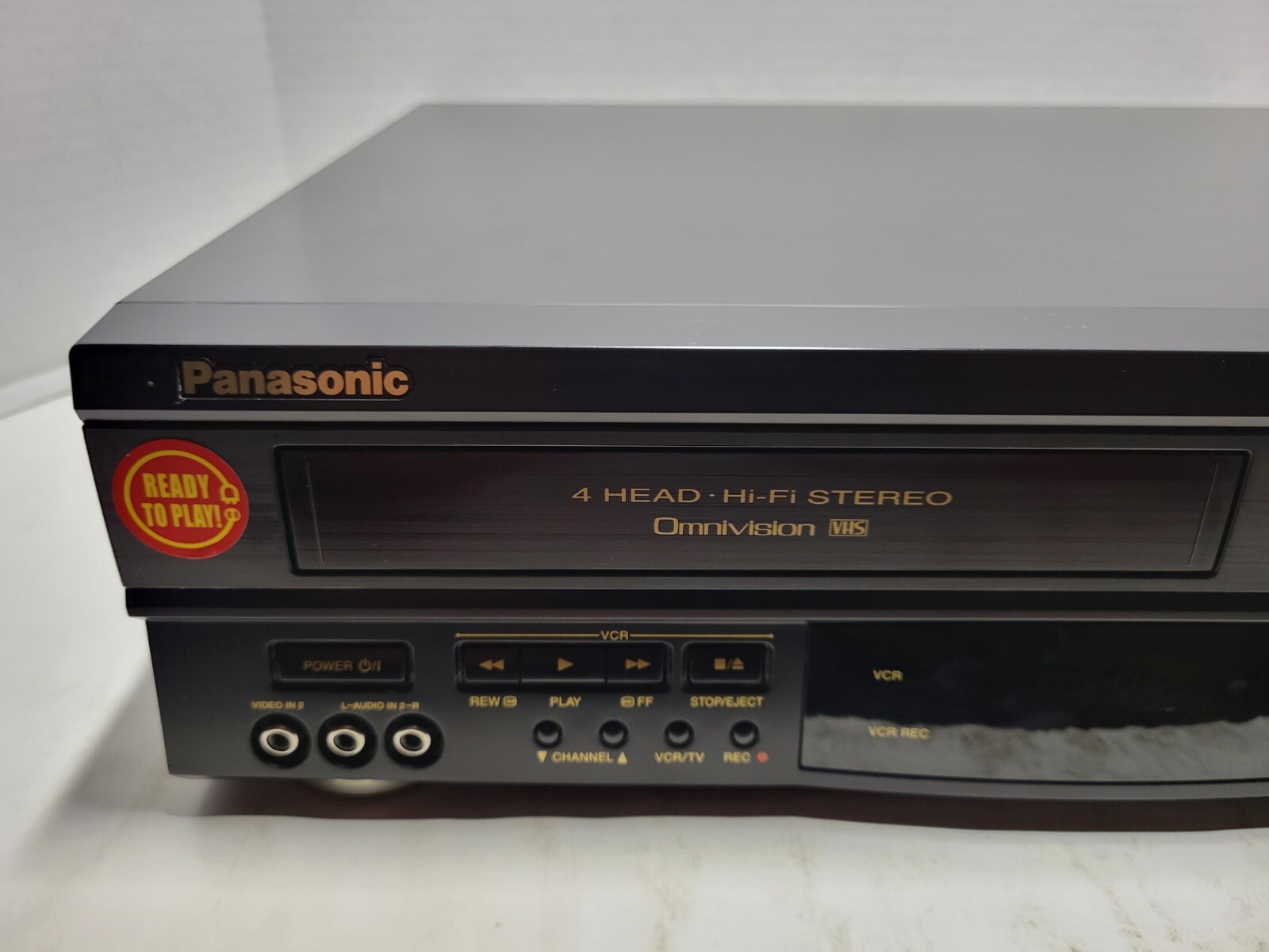 Panasonic Double Feature VHS VCR Recorder DVD Combo Player Black PV ...