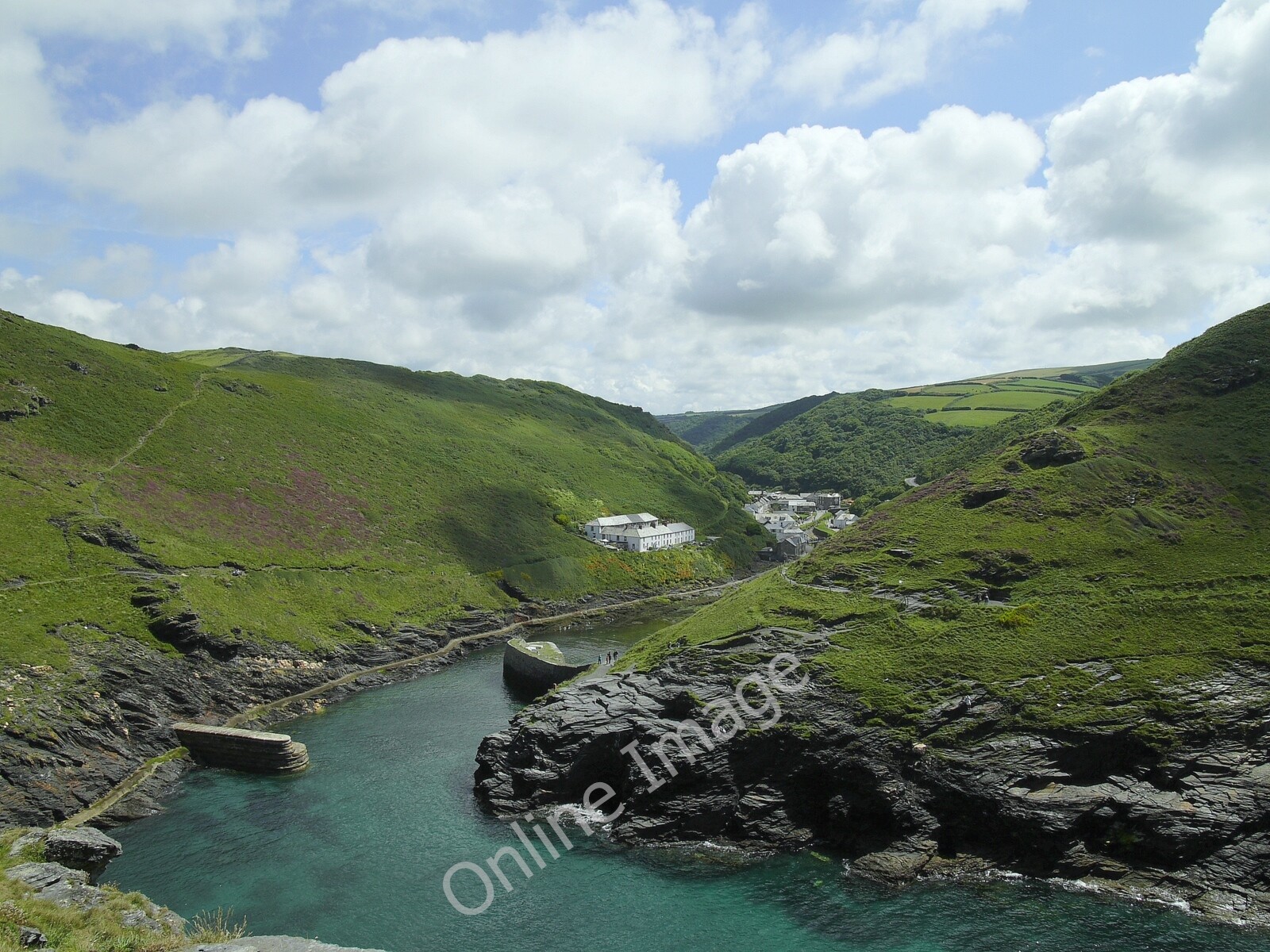 Photo 12x8 Boscastle Harbour from Penally Point c2010 | eBay
