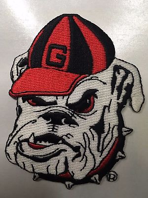 GA Bulldog patch georgia patch bulldog 3.25" tall iron on or sew on ...