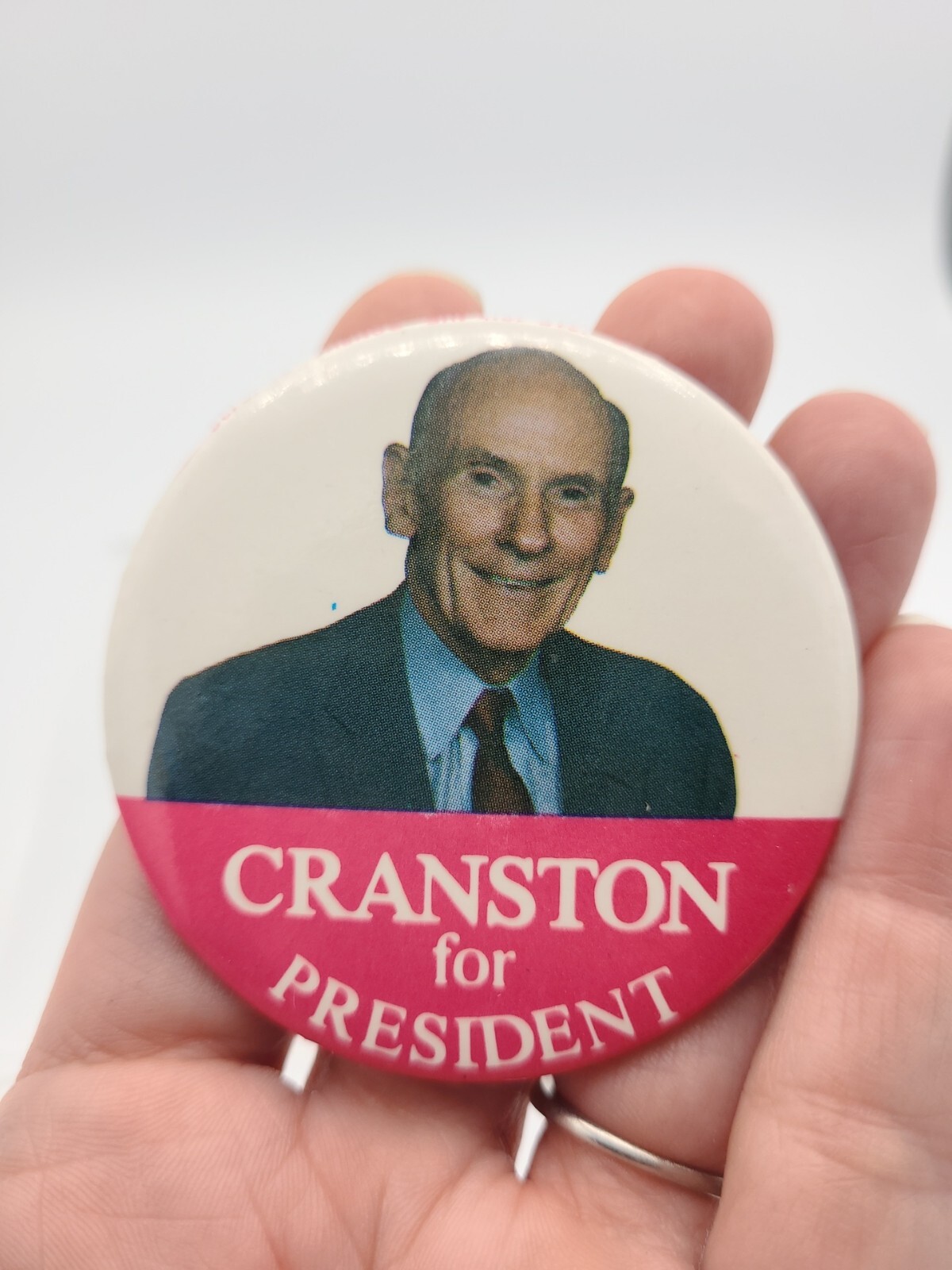 2 1/4" Alan Cranston for President 1984 Pin Button Pinback Democrat ...