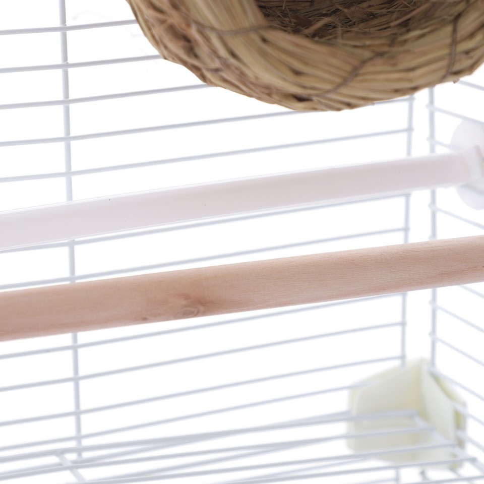 Bird Cage With Lifting Handle For 2-3 Small Birds Cage Free Standing ...