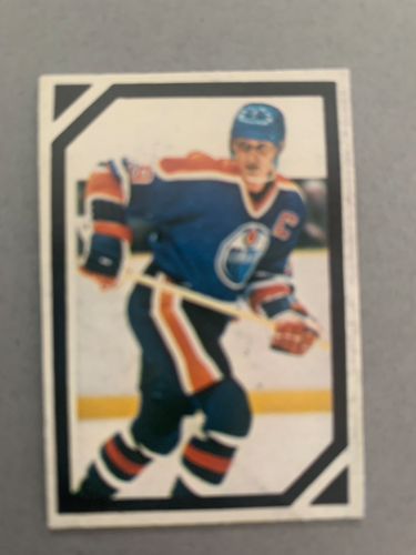 1985 Opc O-Pee-Chee Hockey Sticker box cut out Wayne Gretzky Oilers ...