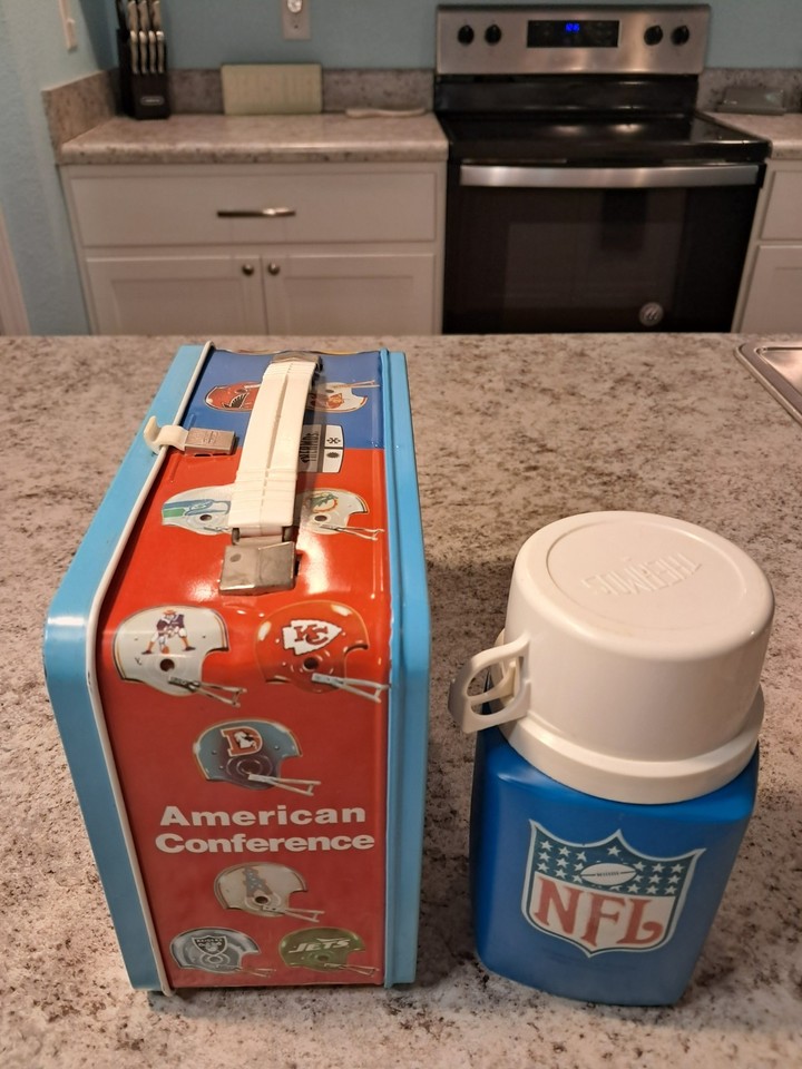 1978 NFL Football Lunch Box & Thermos * Vintage * Lunchbox * NICE * | eBay
