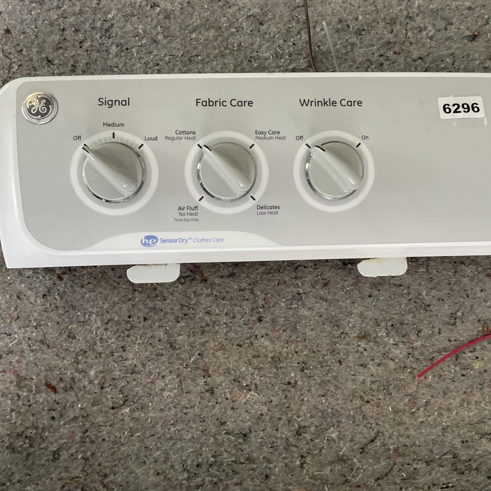 GE OEM Dryer Control Panel with Timer and switches GTDP490ED2WS ...
