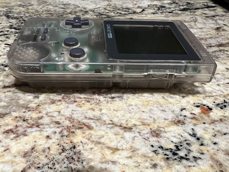 Nintendo Game Boy Pocket Clear Handheld System Headphone Jack MGB-001 ...