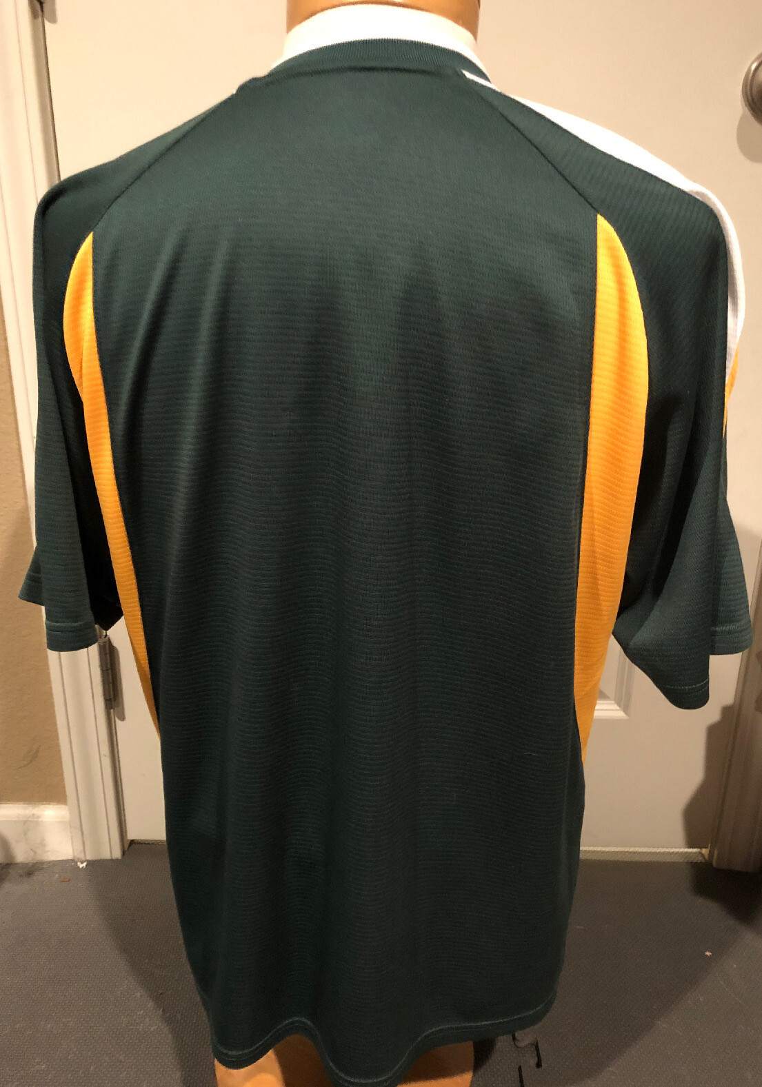 Oakland Athletics A's MLB V Neck Jersey Green Medium Elephant Stomper ...