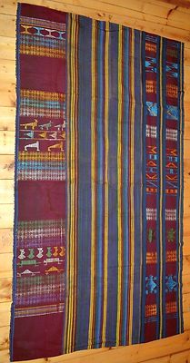 African Tribal Textile Ewe People Woven Adanudo Man's Cloth Ghana Togo ...