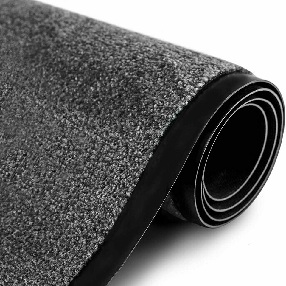 Large Heavy Duty Rubber Back Barrier Non Slip Door Mat Runner Hall ...