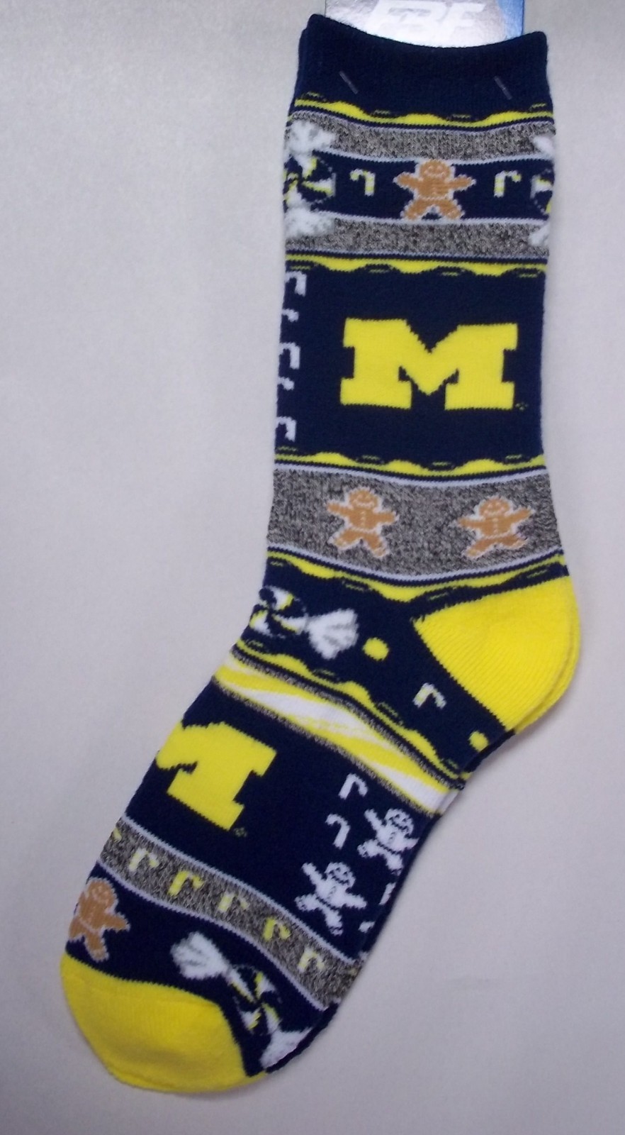 Michigan Wolverines Heels Men's Socks Large Size 10 to 13 Holiday ...
