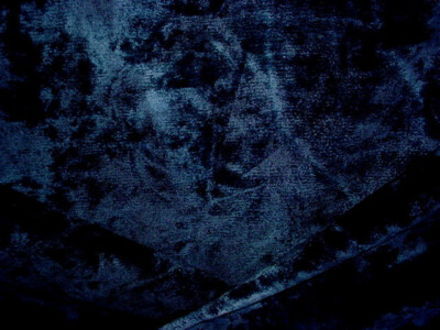1-3/4Y Architex Haute Seat Azure Blue Crushed Velvet Drapery Upholstery ...