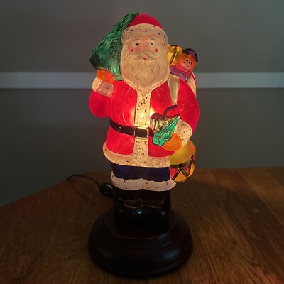 Vintage Old World Christmas Santa Claus Glass Lighted Figure W/O Box | eBay