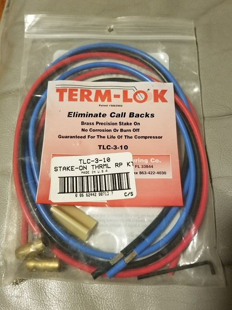 Term-Lok TLC-3-10 Stake On Compressor Terminal Repair Kit 10AWG-3FT ...