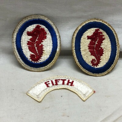 Military Patch lot (3) English Fifth Special Brigade w/ Tab Variant 5th ...