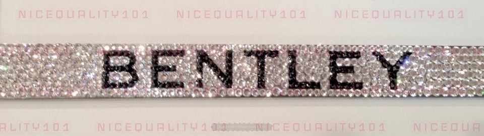 Bentley License Plate Frame Holder Made w/ Swarovski Crystals | eBay