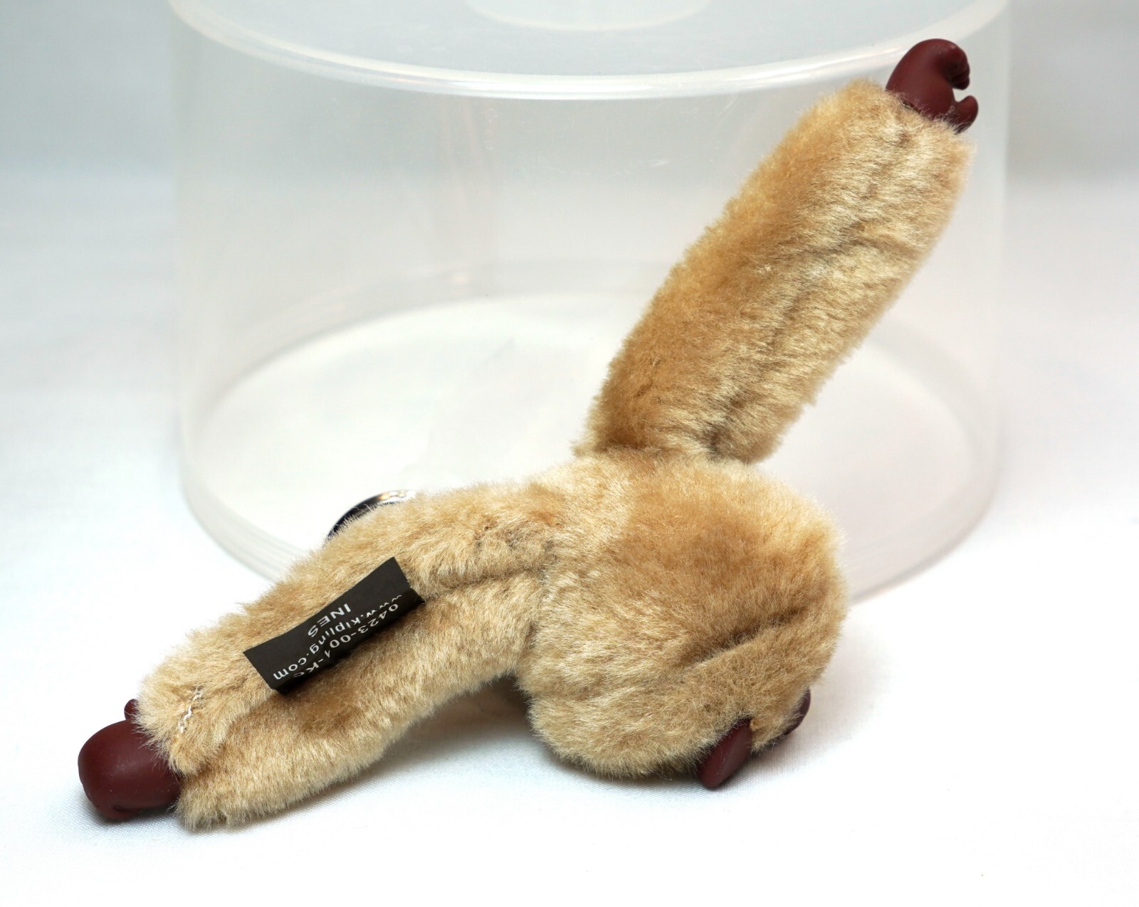 NWOT Kipling Fuzzy MONKEY BAG CHARM KEY CHAIN "INES" Tan | eBay