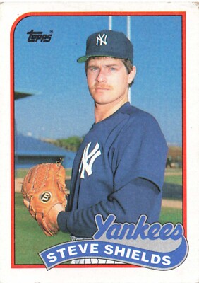 Steve Shields New York Yankees 1989 Topps Baseball Card MLB #484 | eBay