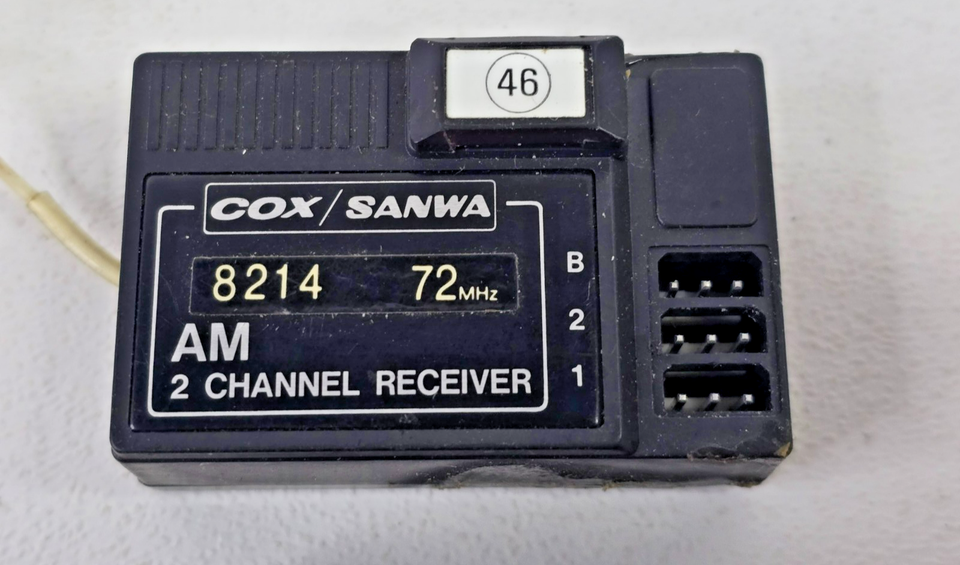 2 Vintage COX RC 2 Channel Receivers #8012 8214 72Mhz | eBay