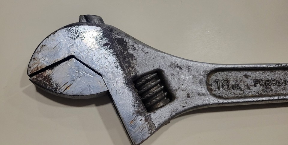 CRESCENT TOOL CO 18 inch Adjustable Crescent Wrench USA Crestoloy Steel ...